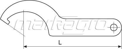 Hákový klíč pro matice kleštin ER32 (DM-074) - Markagro s.r.o. - Nářadí ...